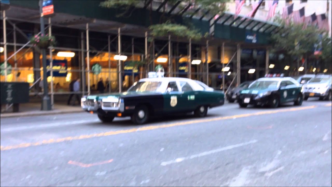 NYPD 1972 PLYMOUTH FURY & NYPD 2014 POLICE INTERCEPTOR CRUISER, IN OLD ...