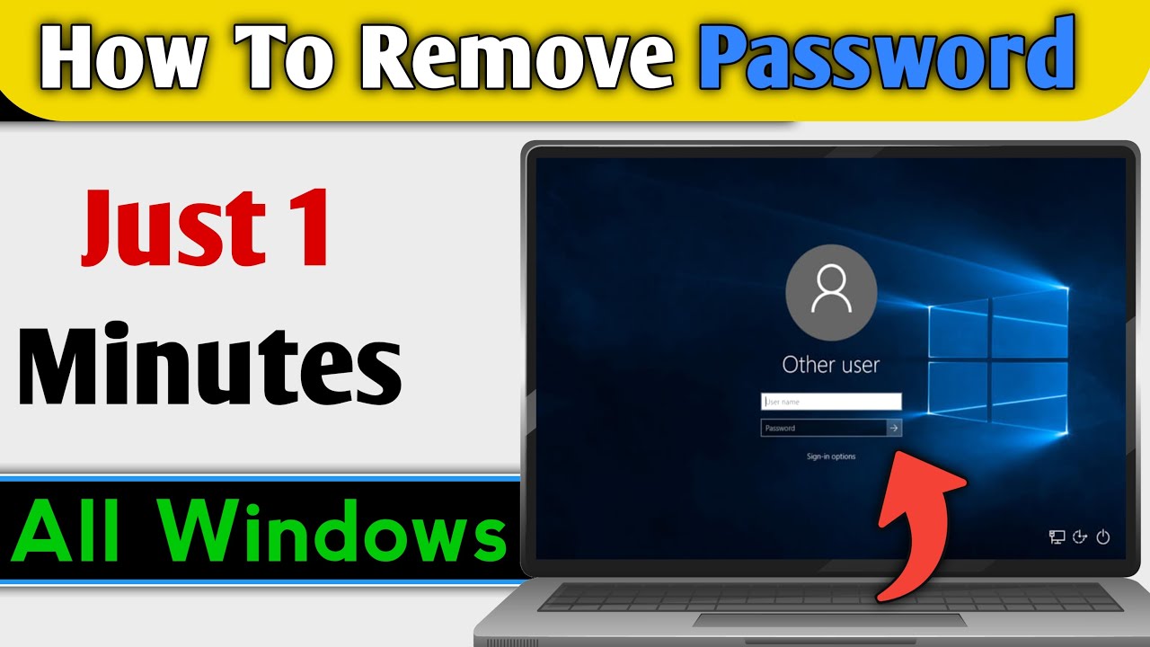 How To Remove Password In Windows 11 10 And 7 How To Disable Login Password On All Windows 100