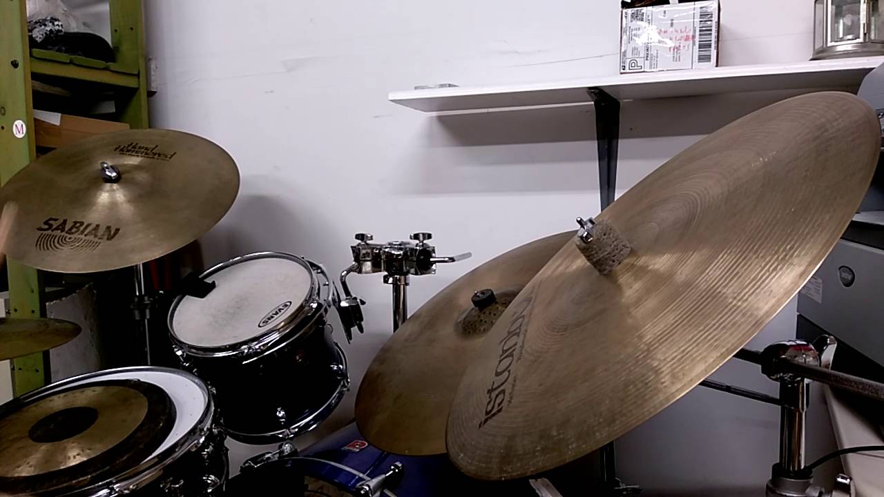 Jamming with a Gong on my drum set - YouTube