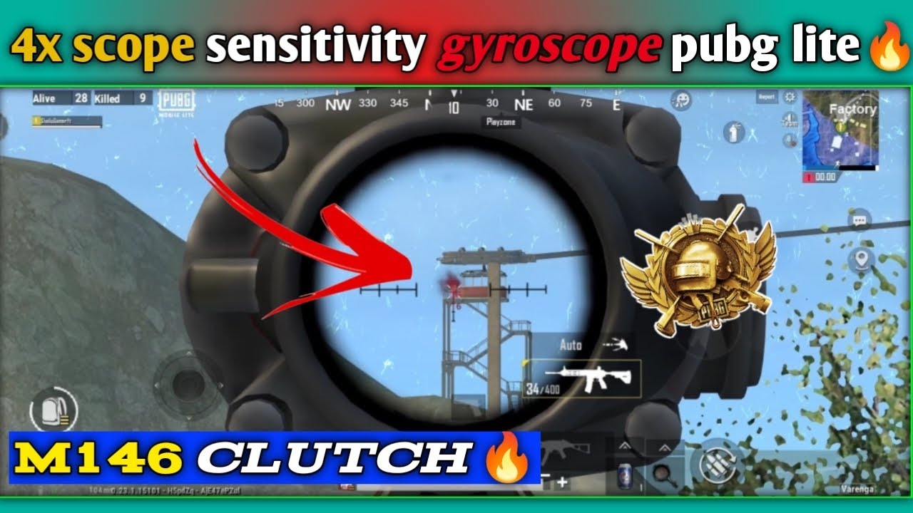 4x scope sensitivity gyroscope pubg lite | most powerful M416 - Shailu ...