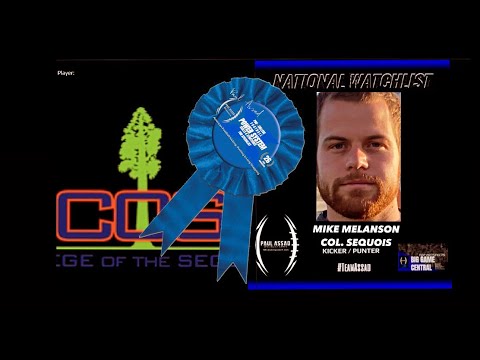 MIKE MELANSON, COS vs SAN MATEO 54 & 45 yd Punts inside the 5 ydl - YouTube