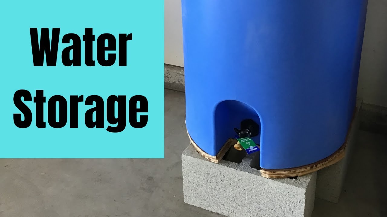 Emergency water supply: WaterPrepared 55 gallon storage tank - YouTube