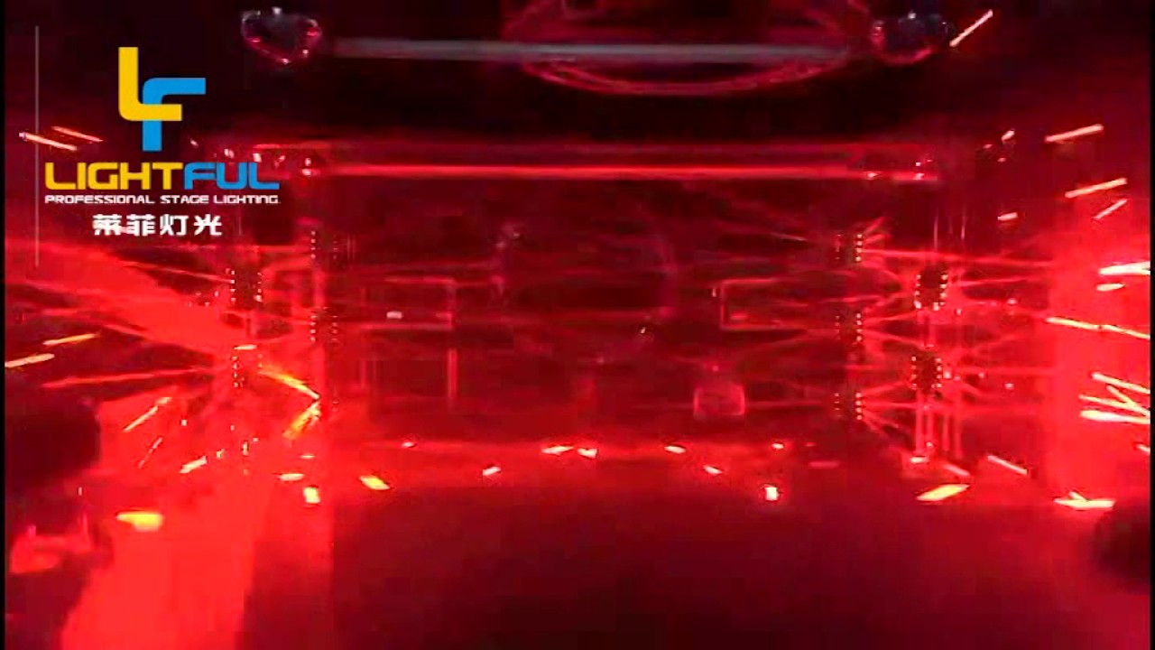 X16 Red fat beam spider laser light moving head laser - YouTube