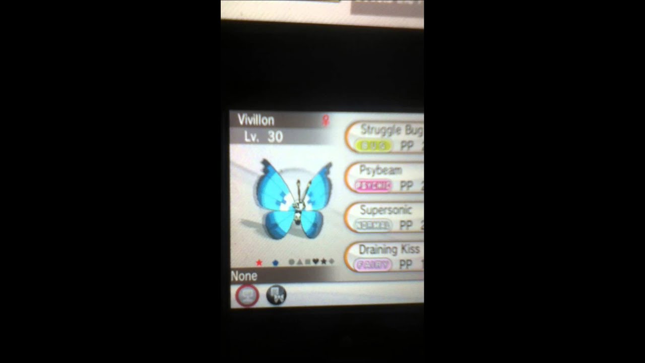 Pokemon X & Y - All Shiny Vivillon Patterns! First on Youtube - YouTube