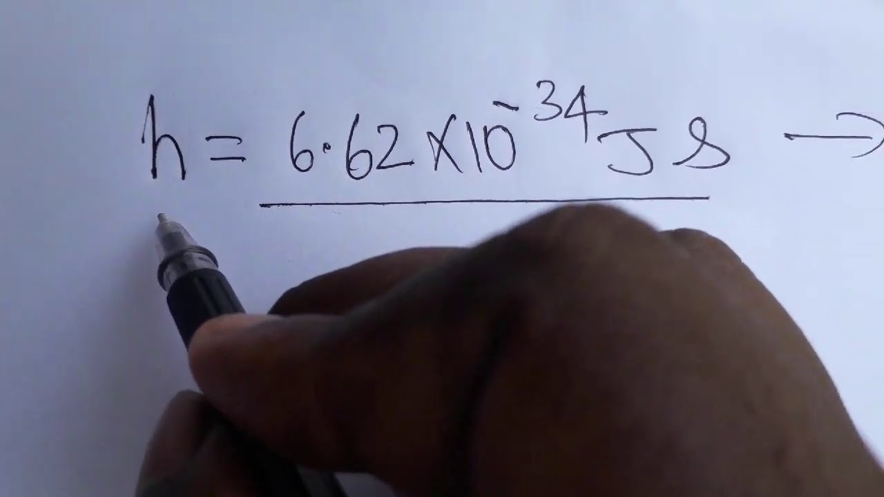 Planck Constant SI Unit To Cgs System YouTube