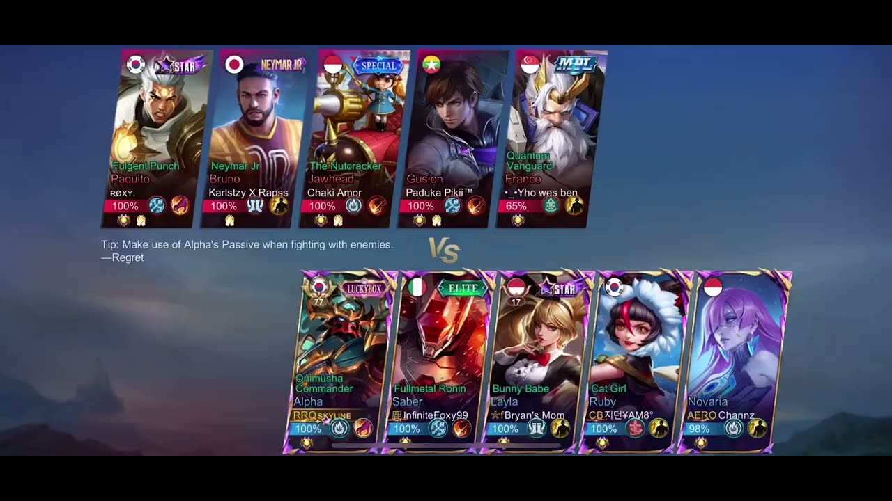ALPHA TOP 1 GLOBAL BUILD ONE HIT COMBO TERSAKIT 2024 MOBILE LEGENDS ...