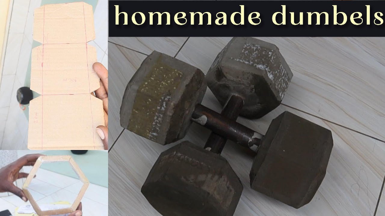 HOW TO MAKE A HOMEMADE DUMBELS AT HOME - YouTube