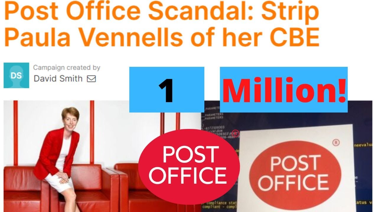 The Road to 1,000,000 LIVE - Paula Vennells Petition - YouTube