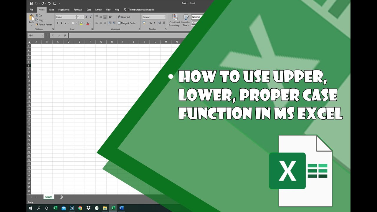Tutorial 11 How To Use Upper Lower And Proper Case Functions In Ms Excel Tagalog Tutorial