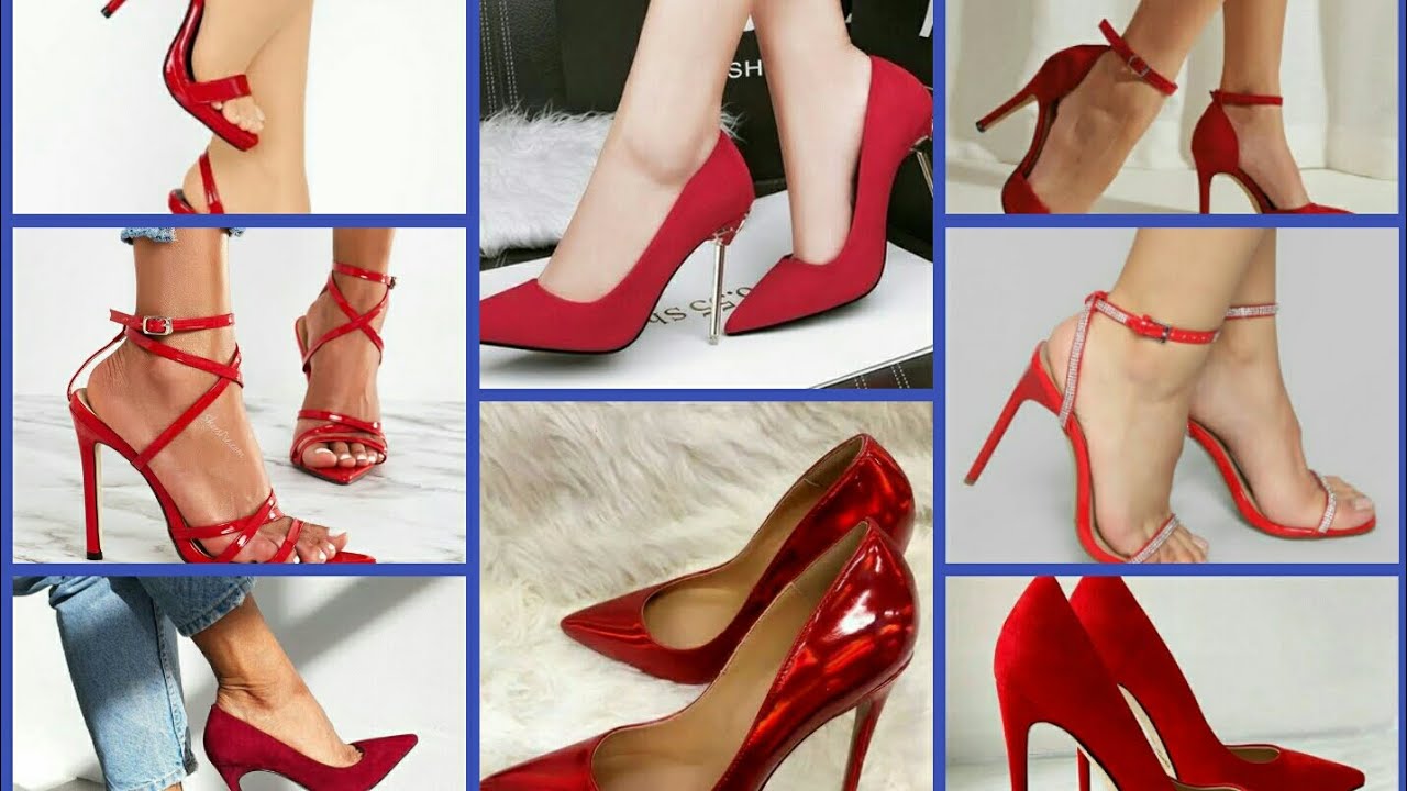 Red pencil heel ideas|high heel ideas for girls|beautiful red heel ...