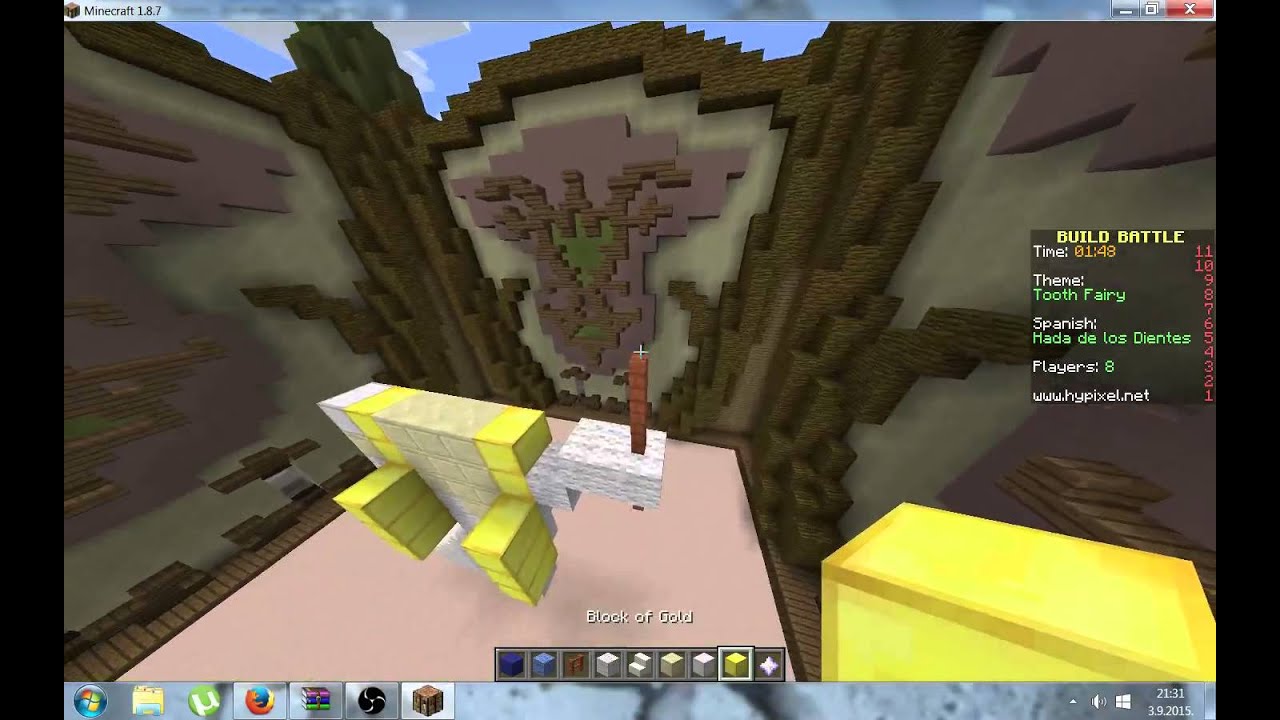 Minecraft[The legendary tooth fairy!!! ] Build Battle Minigame - YouTube