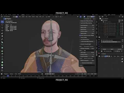 Project_NK - Rigging a Character Model from Blender to Unreal Engine 5 with Mannequin Skeleton ...