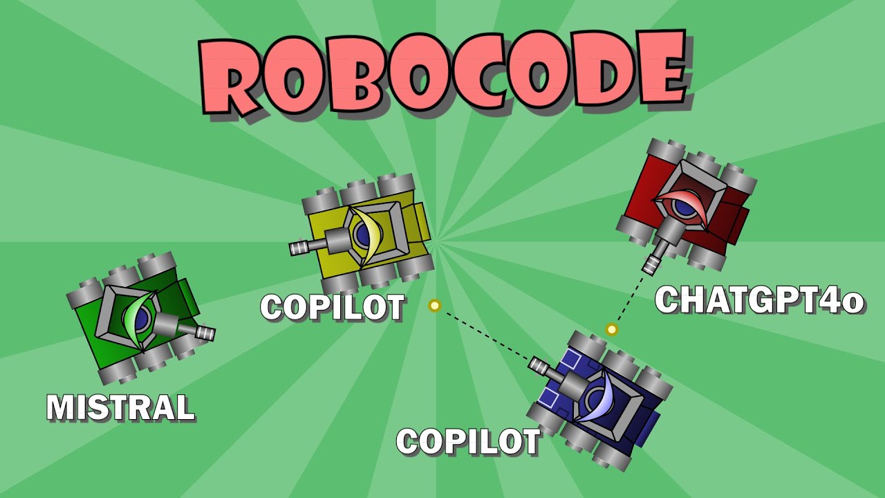 ChatGPT, Gemini, Copilot, Mistral battle in Robocode - YouTube