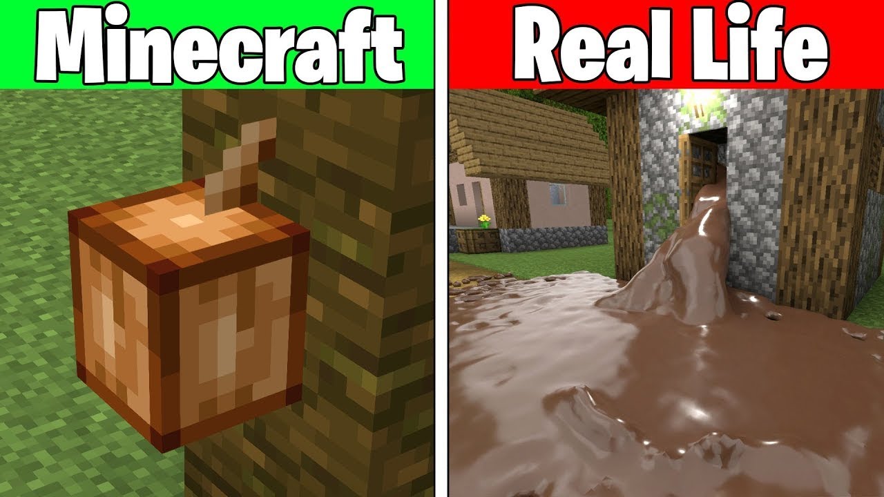 Realistic Minecraft | Real Life vs Minecraft | Realistic Slime, Water ...