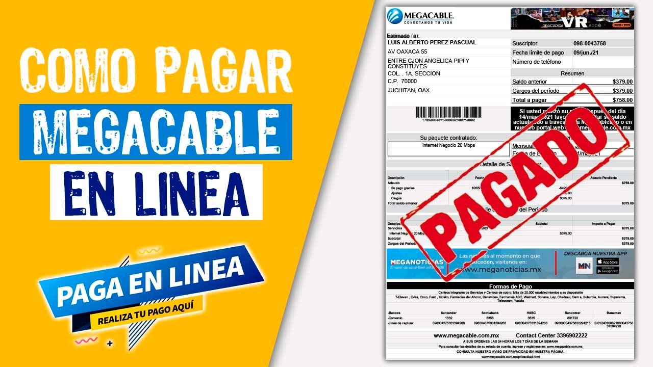 🥇 Cómo pagar Megacable en línea | por Internet con tarjeta - YouTube