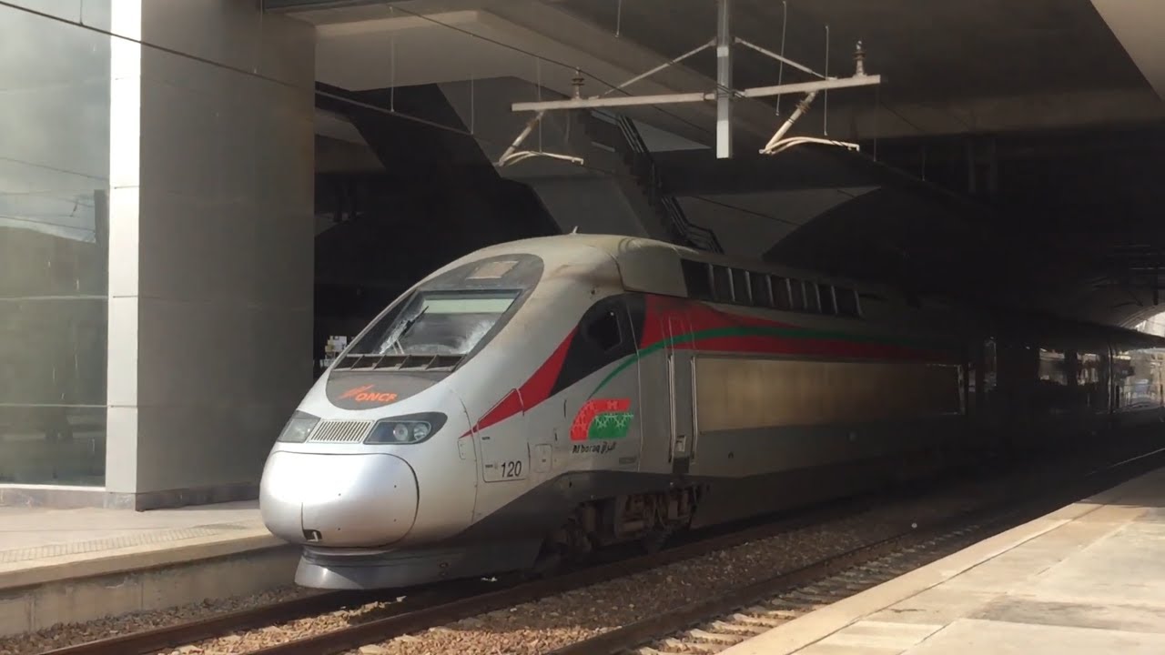 ONCF TGV Al Boraq 1208 US décolle de Rabat Agdal vers Casa Voyageurs ...