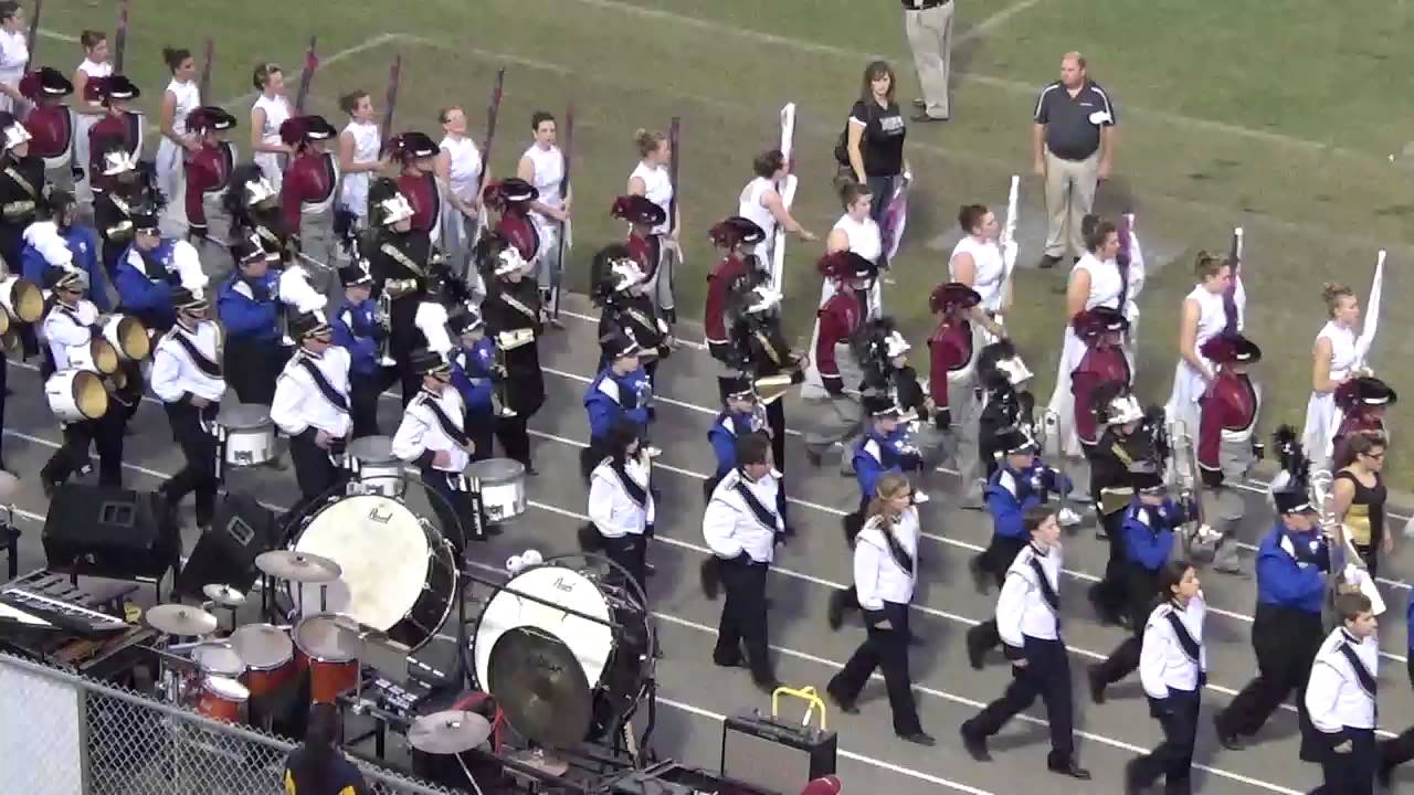 Santa Rosa County Marching Band Exhibition March-in 10/21/14 - YouTube