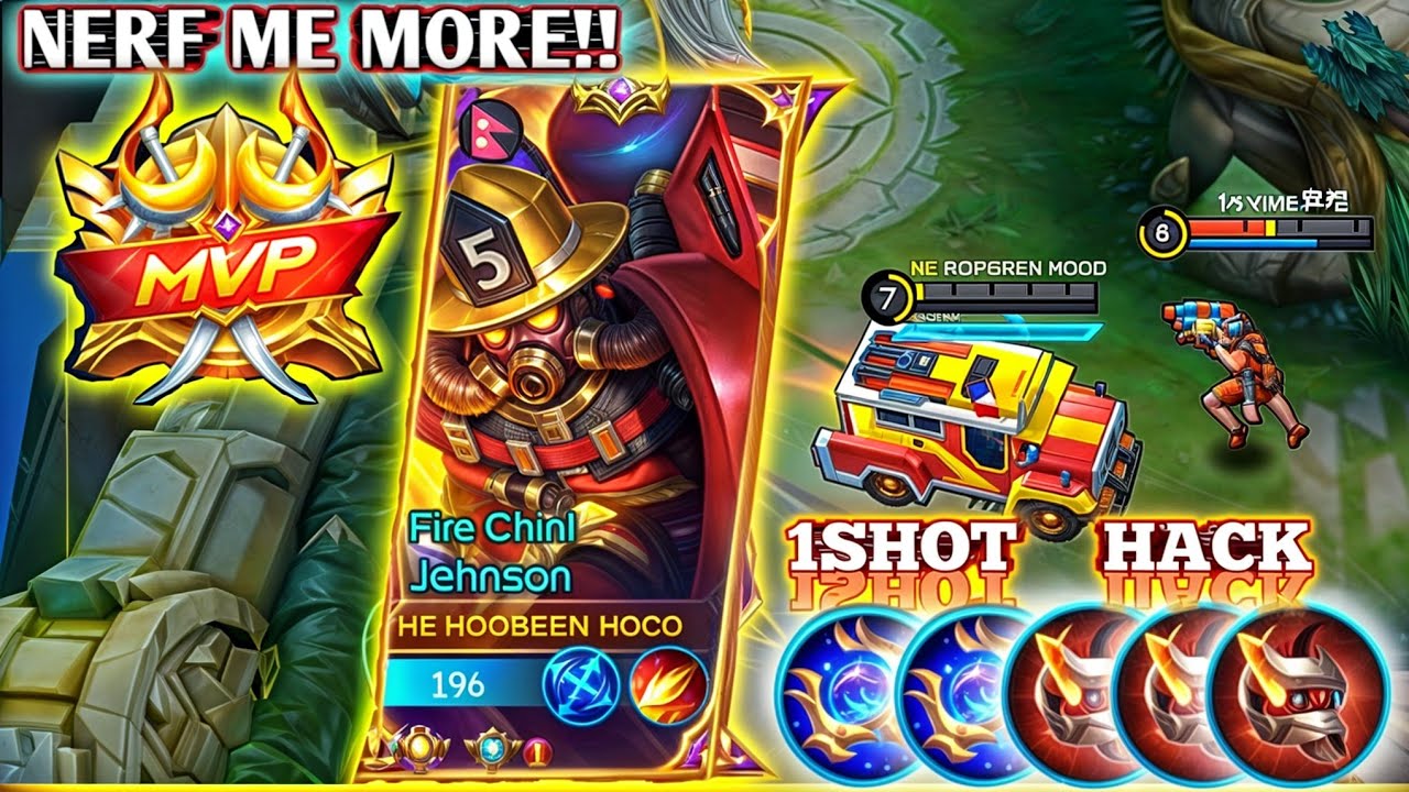 NEW REVAMP JOHNSON IS FINALLY HERE !! 😱 | NERF ME MORE! | 1SHOT HACK ...