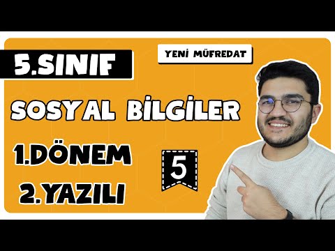 5.Sınıf Sosyal Bilgiler 1.Dönem 2.Yazılı | Yeni Müfredat