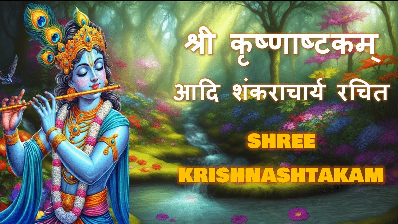 Shree Krishna Ashtakam | Krishna Stotra | Janmashtami | Bhaje Vrajai ...