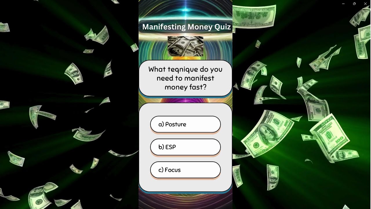How to Manifest Money Fast Quiz - YouTube