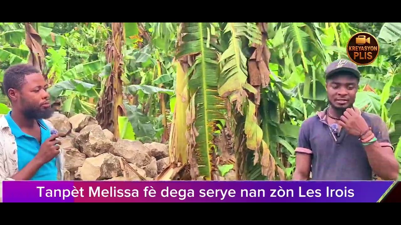 Tanpèt Melissa ap fè dega serye nan zòn Les Irois - YouTube
