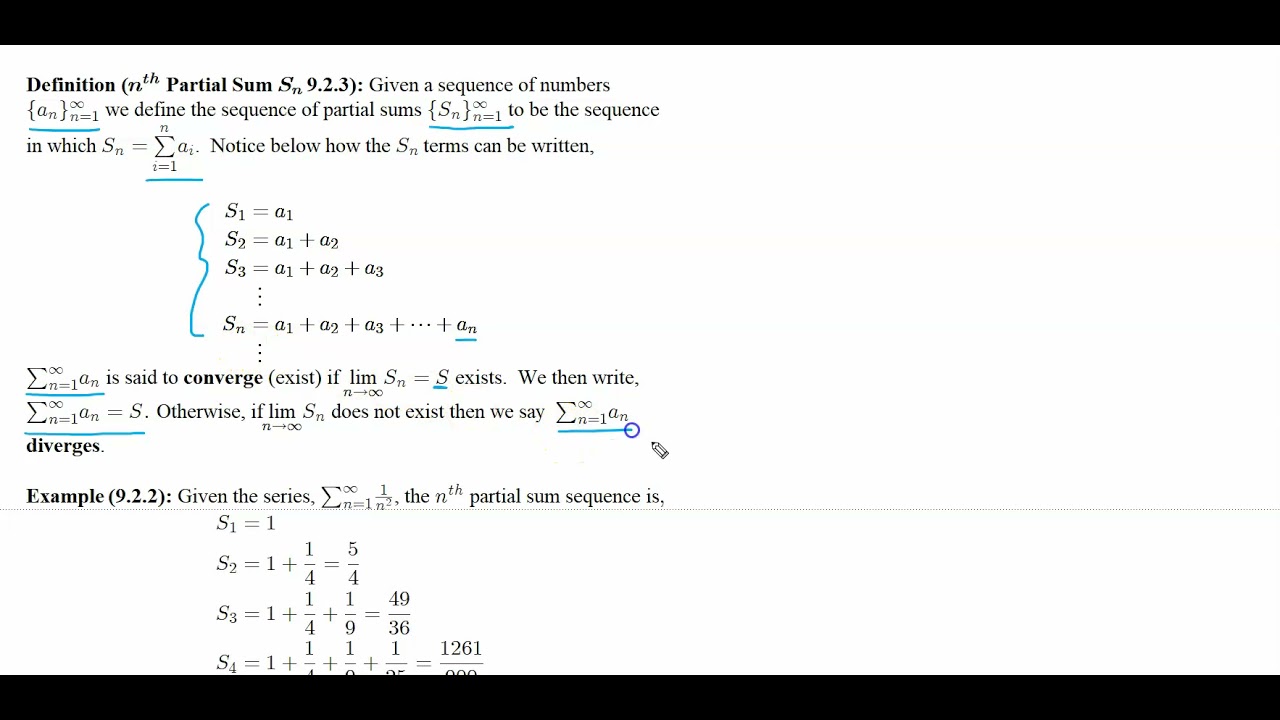 Calculus 2 Infinite Series Geometric and Collapsing - YouTube