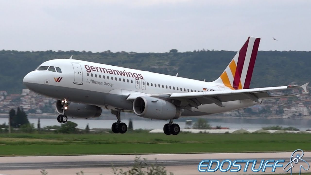 Germanwings New Livery - Airbus A319-132 D-AGWV - Wet Landing at SPU ...
