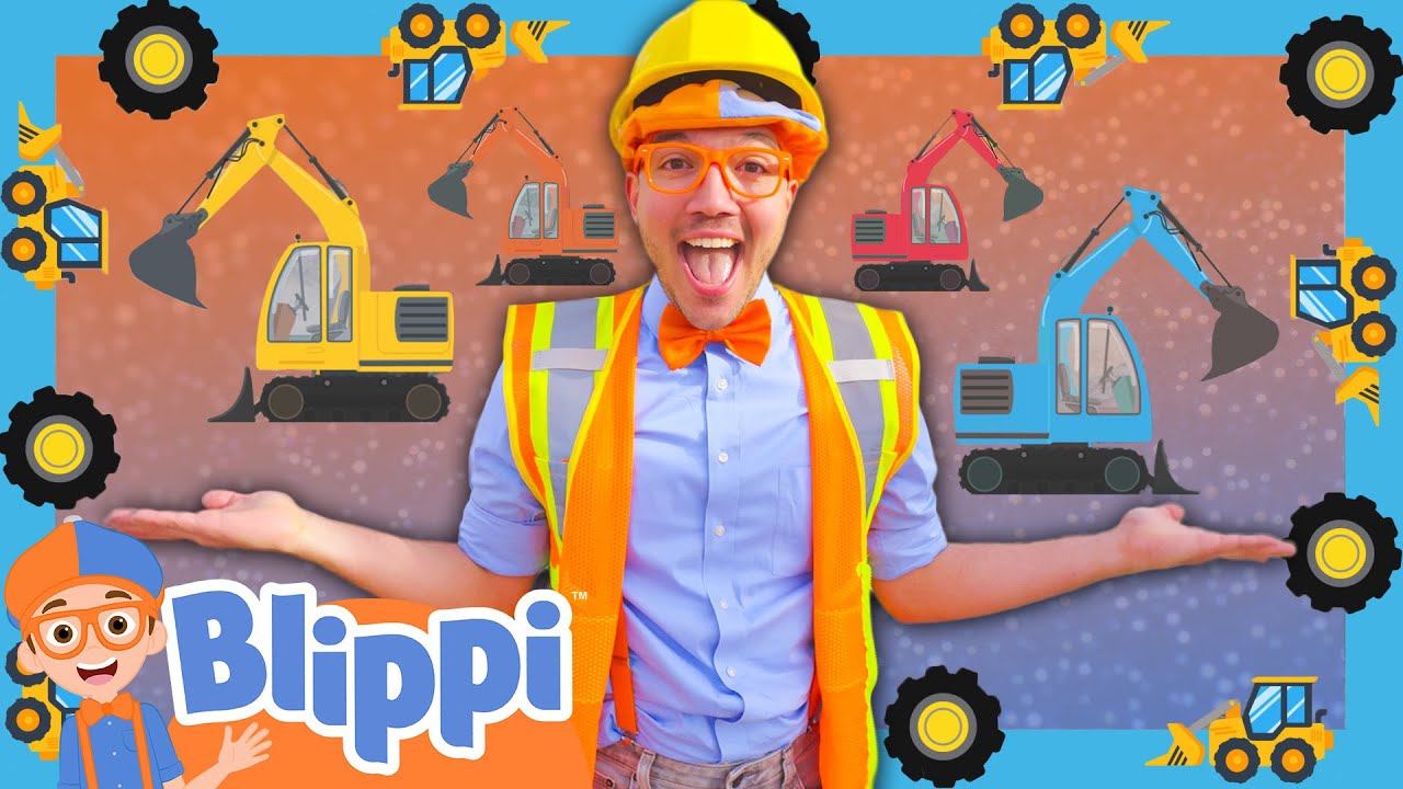 Blippi's Excavator Song + More Blippi Kids Songs | Preschool Learning ...