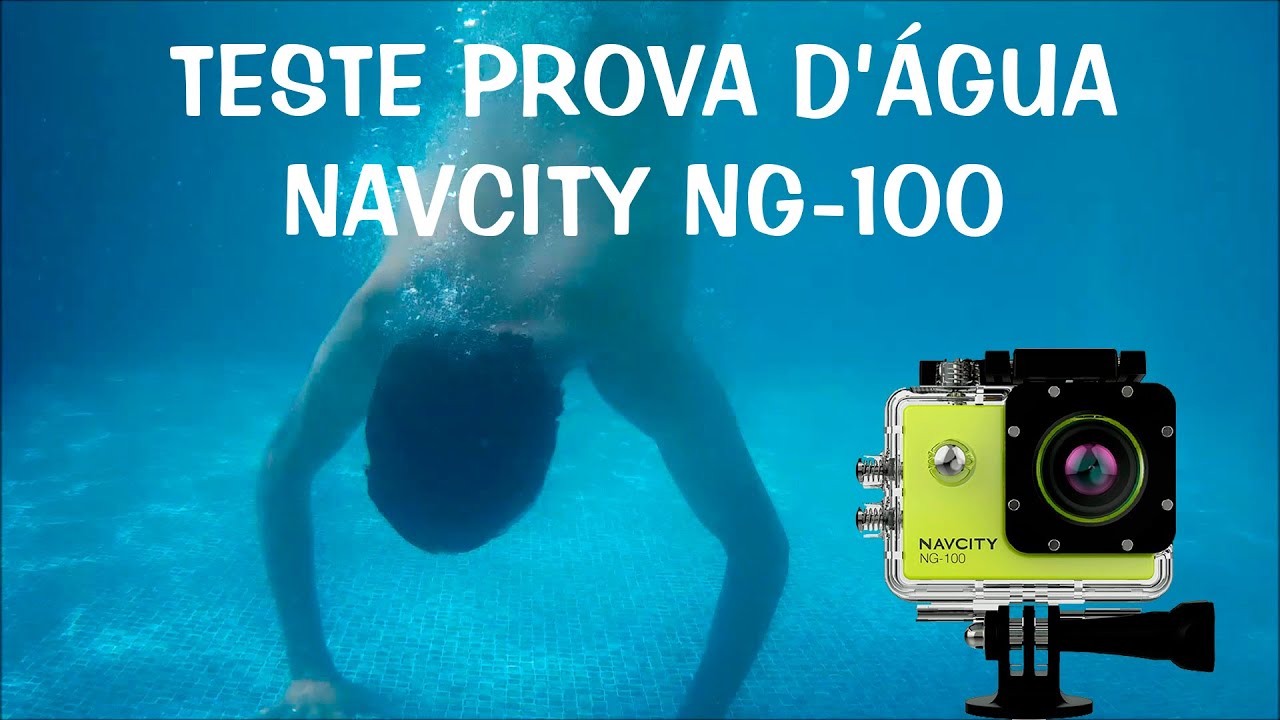 CÂMERA NAVCITY NG-100 - TESTE NA ÁGUA - PROVA D'ÁGUA - YouTube