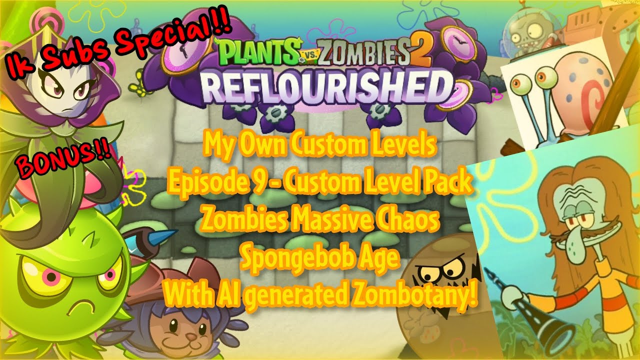 PvZ 2 Reflourished - Custom Level Pack - Zombies Massive Chaos ...