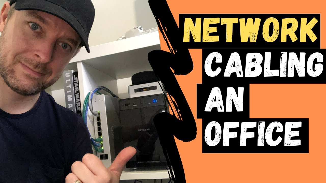 How to CABLE an OFFICE NETWORK | Routing Office Network Cables - YouTube