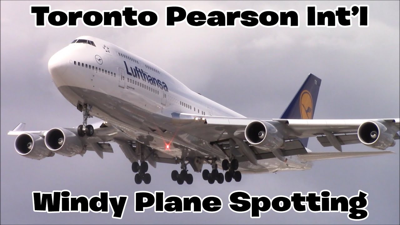 Windy Plane Spotting at Toronto Pearson with CargoJet 727, Lufthansa ...