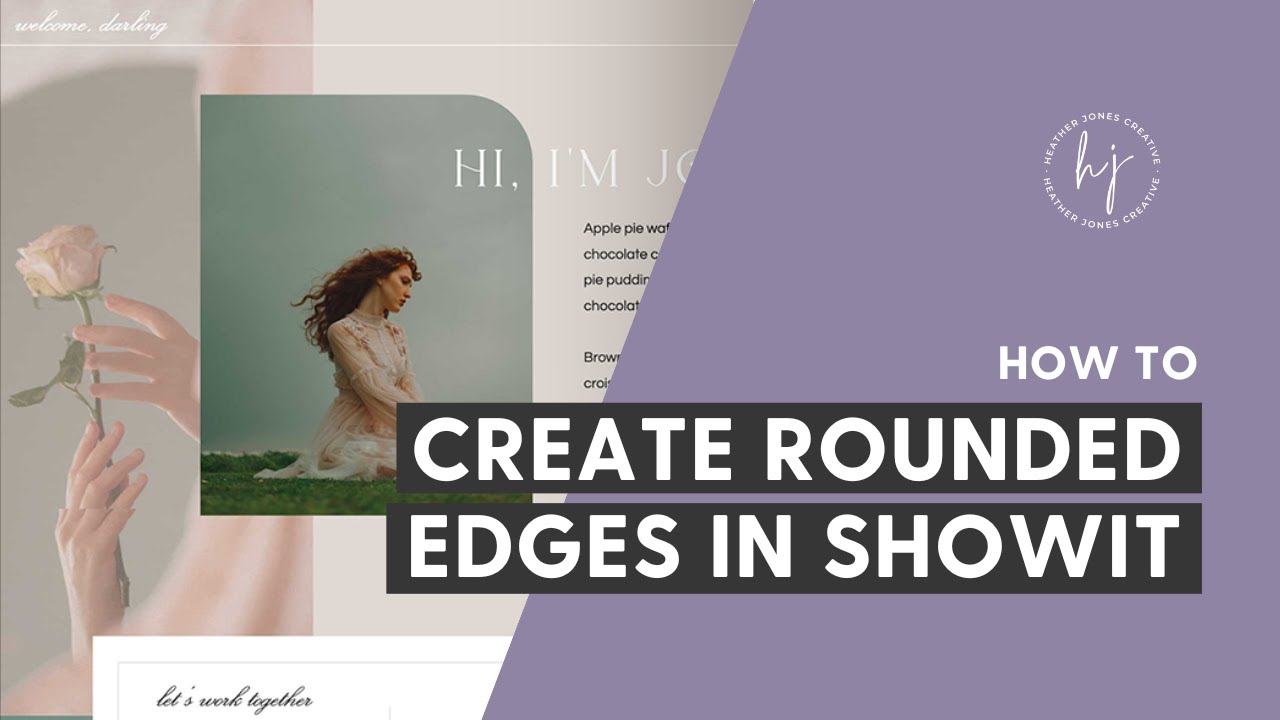 How to Quickly Create Rounded Edges in Showit - YouTube
