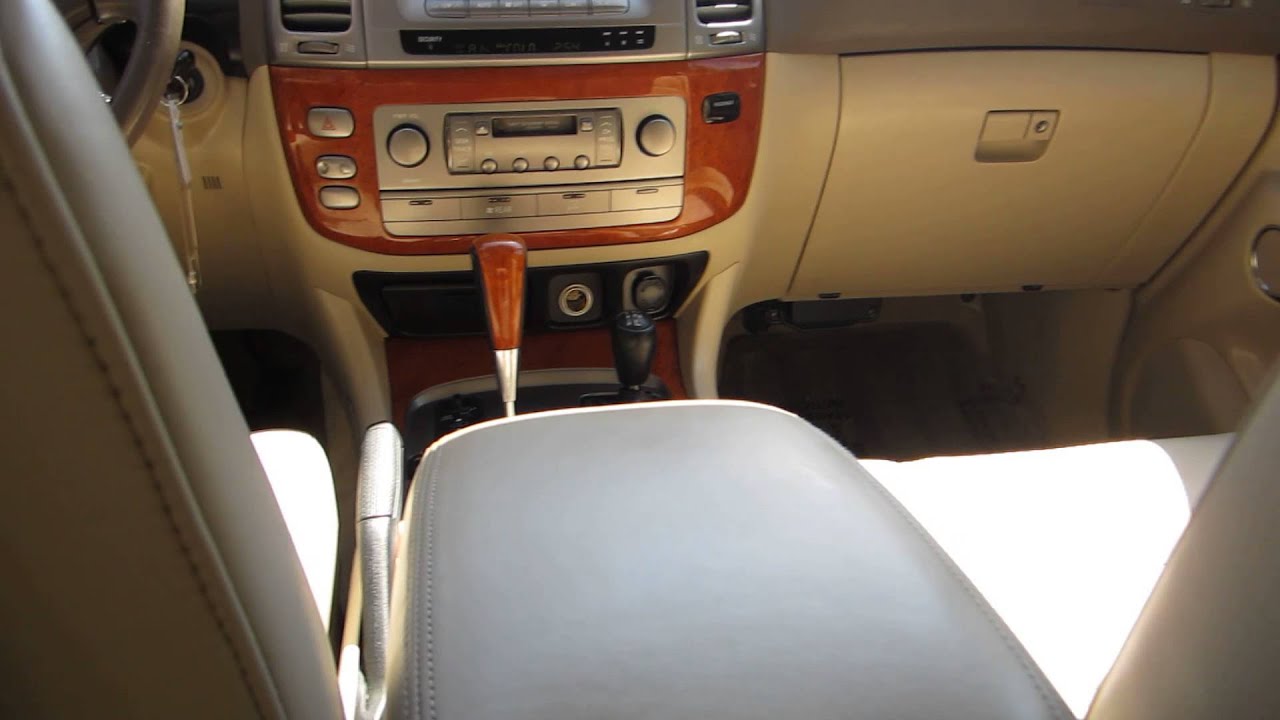 2003 Lexus LX470, White - STOCK# 5198 - Interior - YouTube