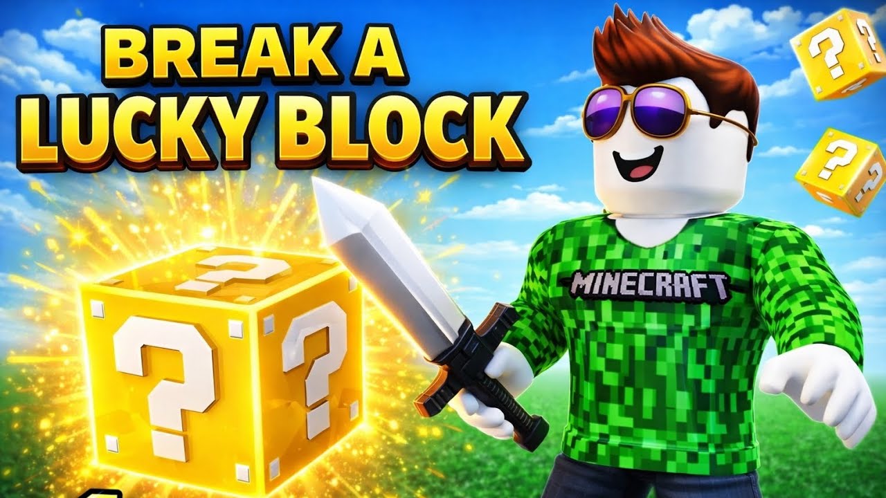 Break a lucky block roblox gameplay episode 1 - YouTube
