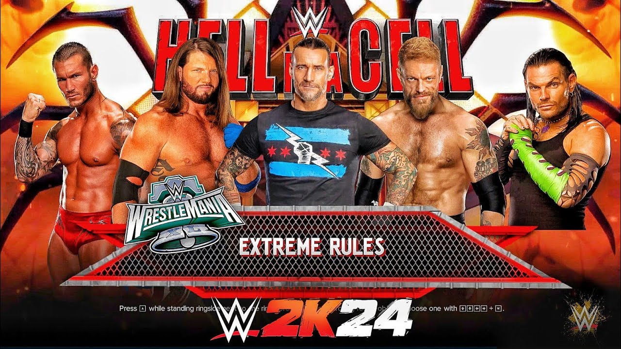 Randy Orton vs Edge vs CM Punk vs Aj Styles vs Jeff Hardy - Extreme ...
