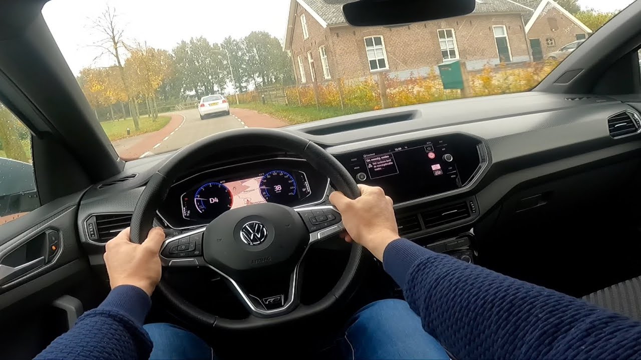 Volkswagen NEW T-Cross R-Line 2021 | 4K POV Test Drive | 81kW | 110hp ...