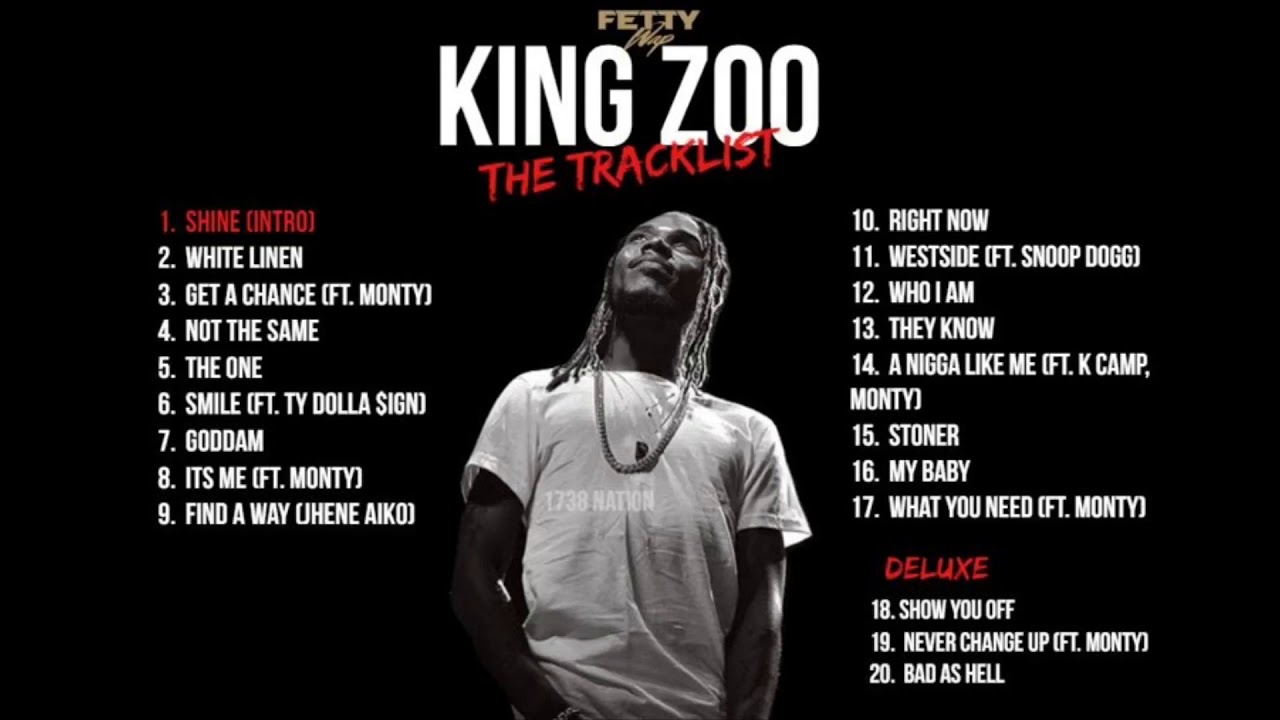 Fetty Wap - King Zoo Tracklist (Updated) - YouTube