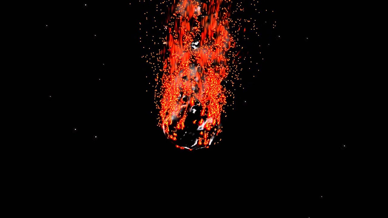 Meteorite animation v1 - YouTube