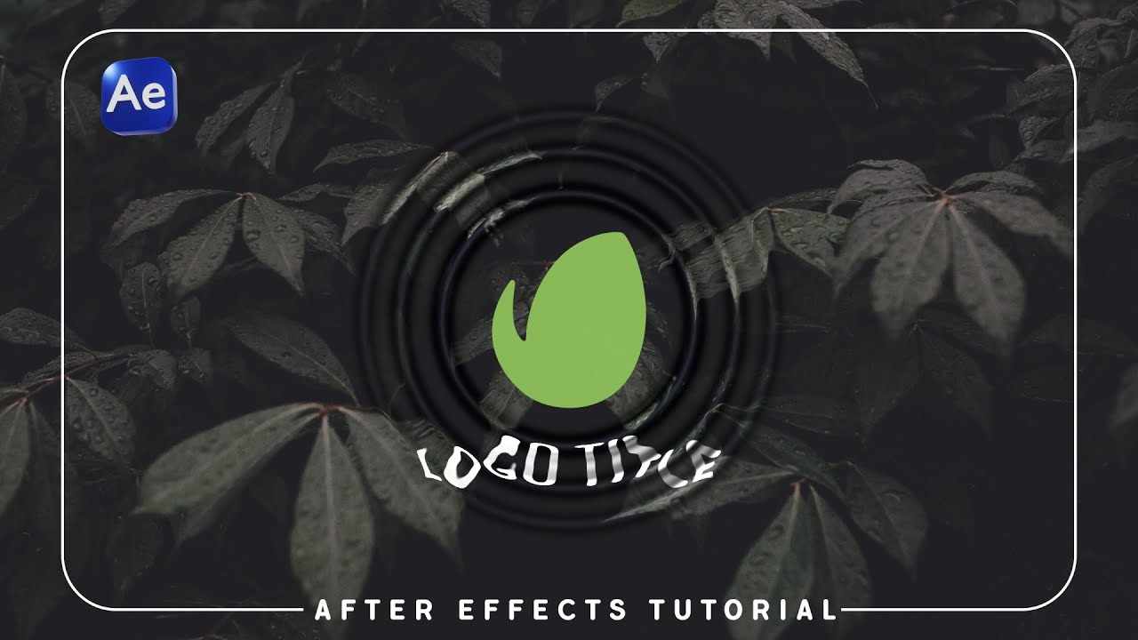 Ripple Logo Reveal in After Effects Tutorial - YouTube