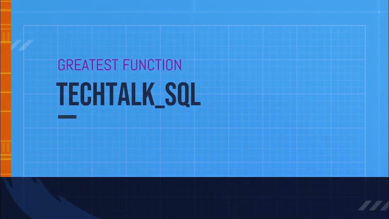Greatest Function Find The Greatest Value In Oracle Sql Oraclesql Sqlqueries Techtalk Sql