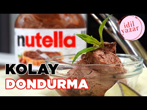 Kalan Nutelladan Dondurma Nasıl Yapılır?🍨 Dünyanın En Kolay Tarifi!