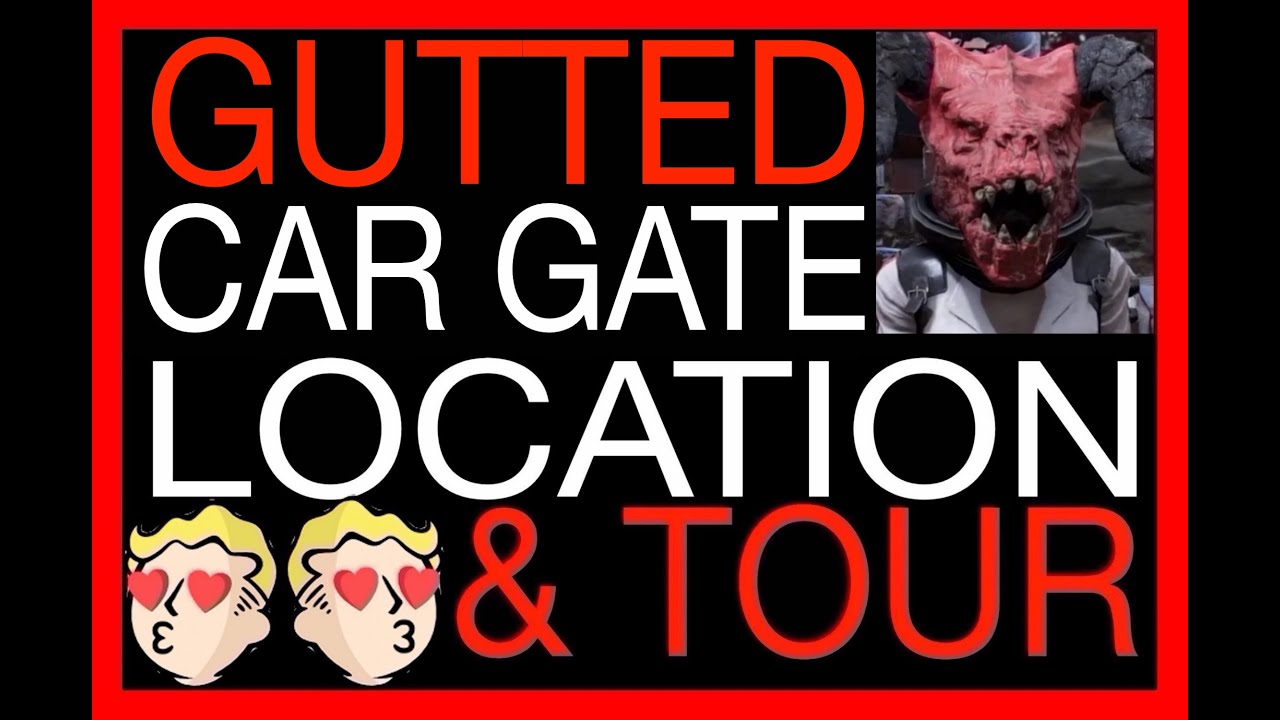 GUTTED CAR GATE TOUR & LOCATION "Does it work?" Fallout 76 any ...