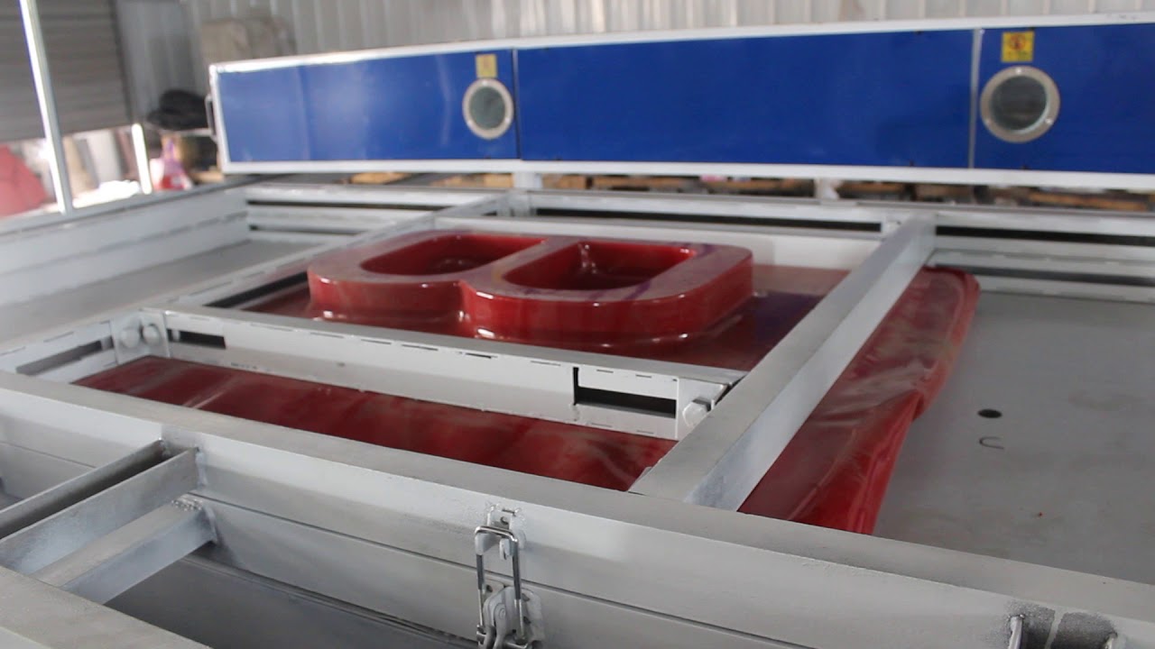 vacuum forming machine FOR making signage letters - YouTube