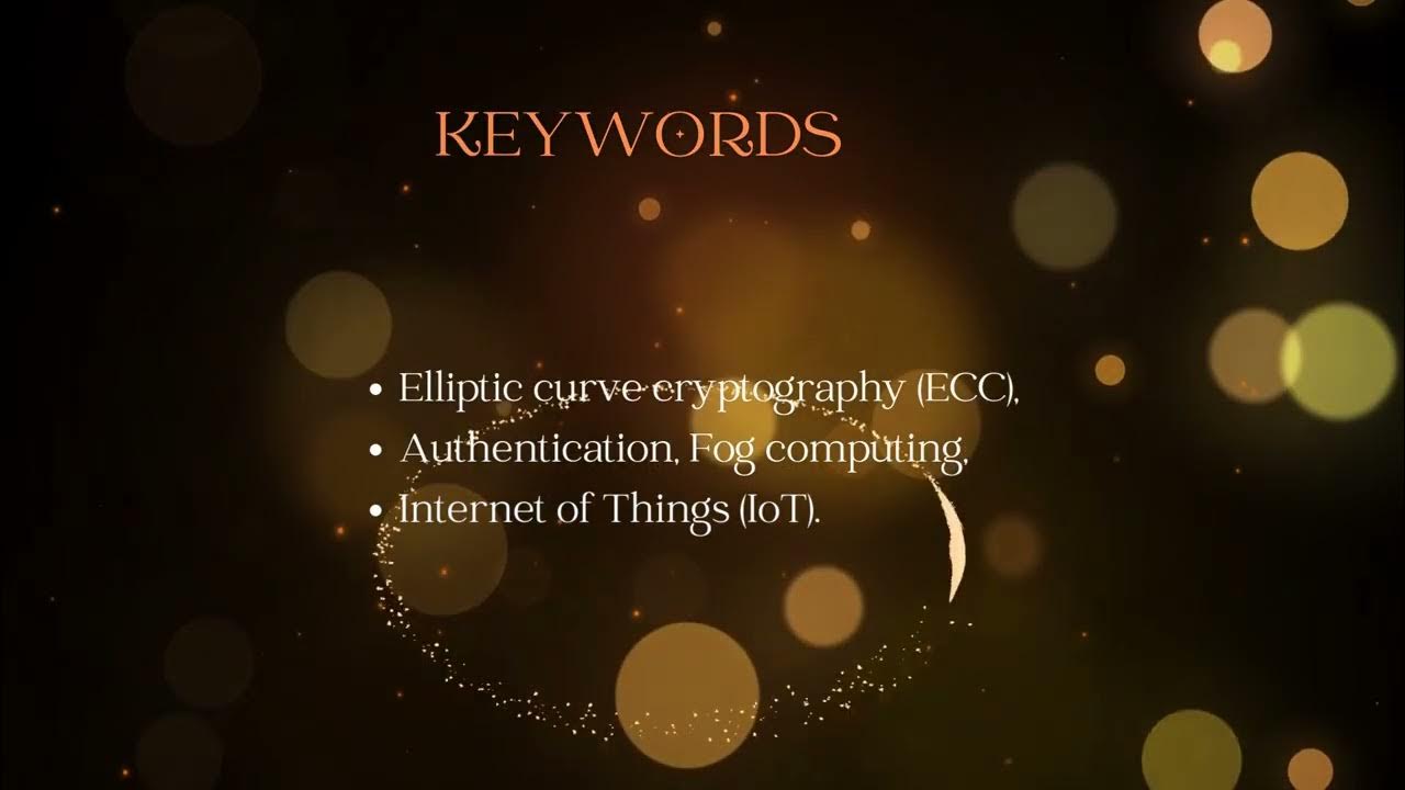 Efficient ECC-Based Authentication Scheme for Fog-Based IoT Environment - YouTube