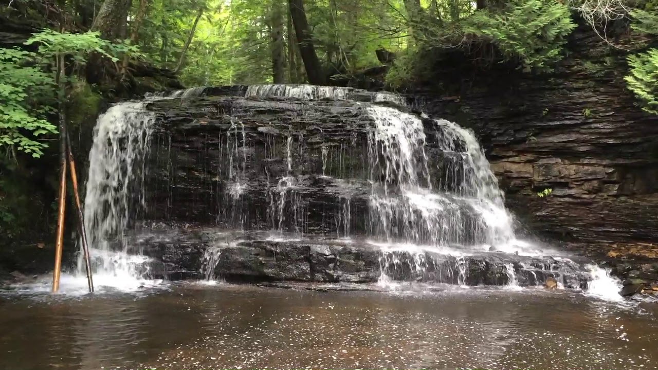 ROCK RIVER FALLS CHATHAM MICHIGAN - YouTube