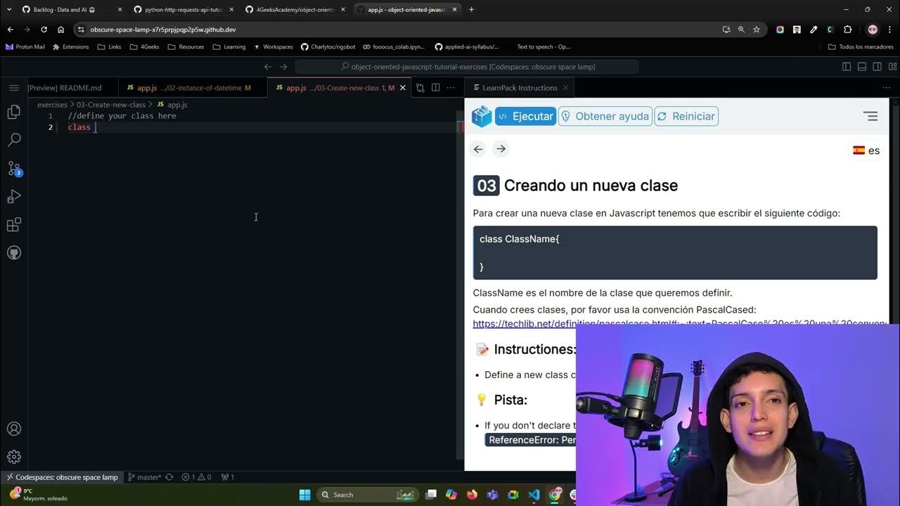 🚀 Programación Orientada a Objetos en Javascript - 03 - Cómo crear una clase - YouTube