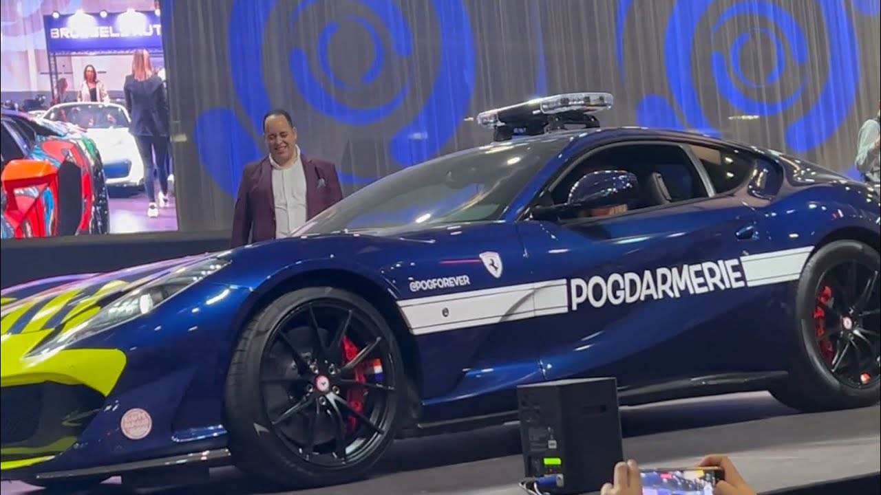 Ferrari superfast 812 superpog pogdarmerie superloud on the podium 😈 ...