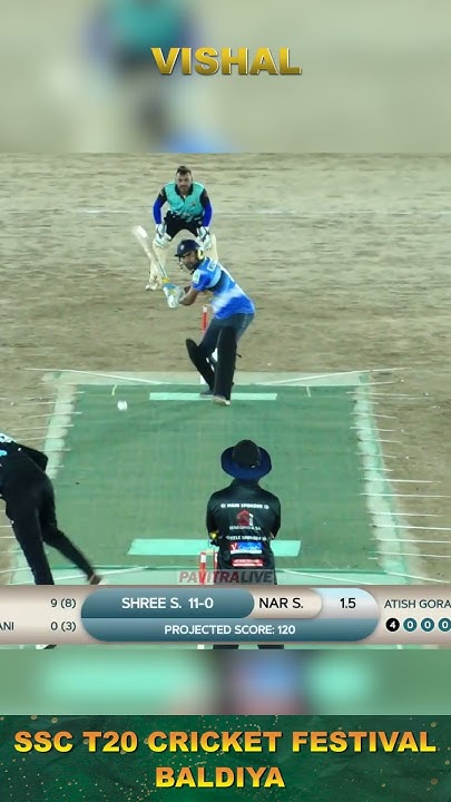 VISHAL – SSC T-20 DAY NIGHT CRICKET FESTIVAL BALADIYA 2024: #pavitralive #baladiya # ...